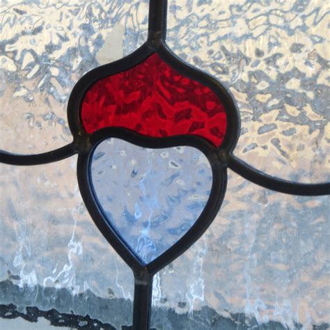 Simple Art Nouveau Stained Glass Panels From Period Home Style