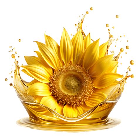 해바라기 기름의 아름다운 스플래시 아름다운 스플래시 해바라기 유 식용유 Png 일러스트 및 이미지 에 대한 무료 다운로드 Pngtree