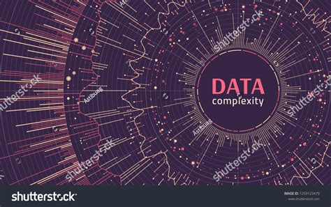 Complex Data Visual Representation Big Data Stock Vector Royalty Free