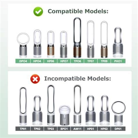 Reemplazo De Filtro 2 En 1 Para Dyson Ph01 Hp07 Hp10 Tp07 Tp10 Tp09 Hp09 Hp06 Tp06 Purificador