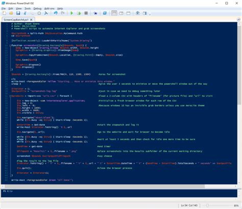 Automating Ie With Powershell To Capture Screenshots Cmdrkeenes Blog