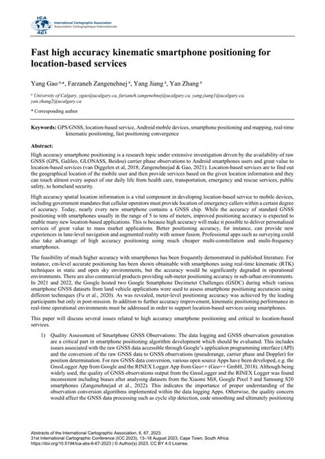 Pdf Fast High Accuracy Kinematic Smartphone Positioning For Location Based Services