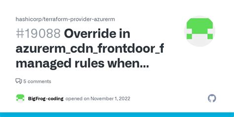 Override In Azurermcdnfrontdoorfirewallpolicy Managed Rules When Using Microsoft
