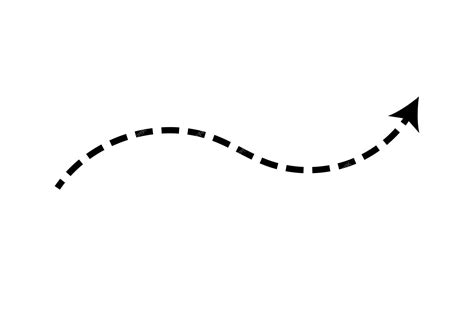 Premium Vector Dashed Arrow Set Vector Doodle Dot Line Thin Pointer