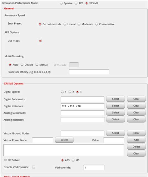 incorrect waveforms when using spectre xps custom ic design cadence
