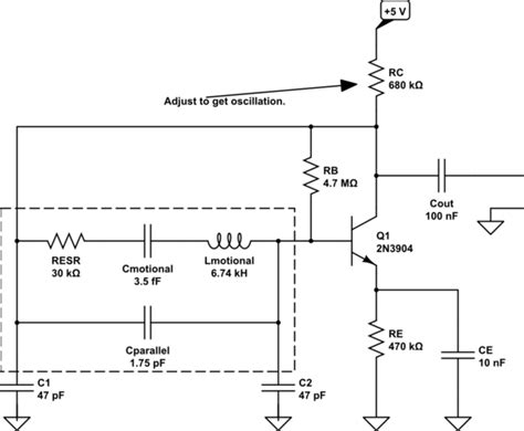 Transistors 32768 Khz Oscillator Circuit Electrical Engineering