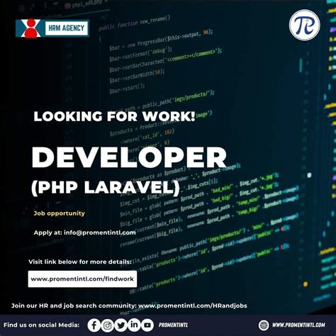 Proment International On Linkedin Hiringdevelopers Php Laravel Frontend Backend Techjobs