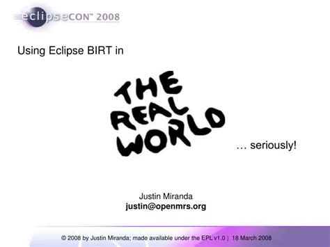 PPT Using Eclipse BIRT In PowerPoint Presentation Free Download ID
