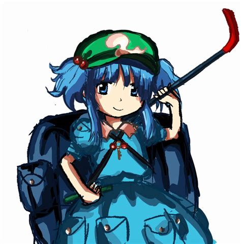 Drew That One Nitori Sprite From Aocf Artwork In Zun Artstyle Lol Touhou Project Amino