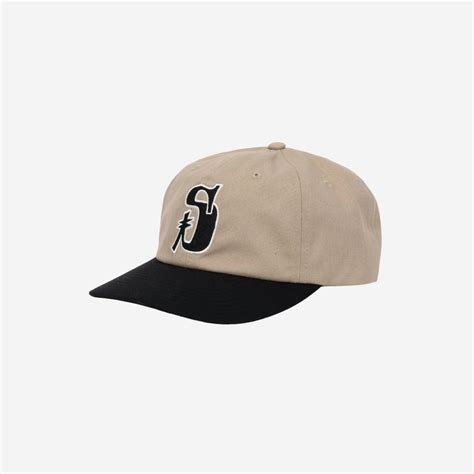 스투시 빈티지 S 로우 프로 캡 카키 Stussy Kream