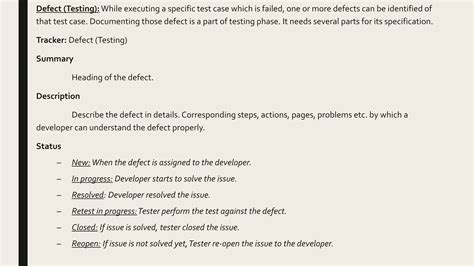 How To Write Defect Ppt