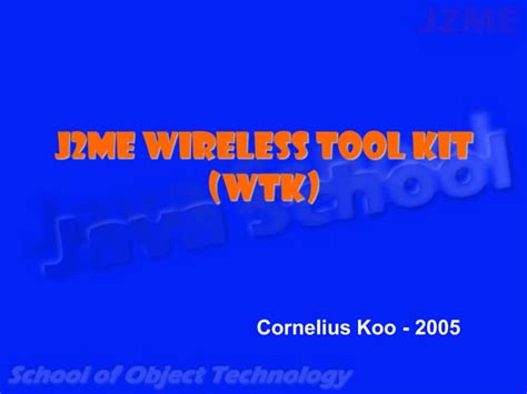 04 J2me Wireless Tool Kit Pdf