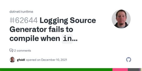 Logging Source Generator Fails To Compile When `in` Parameter Modifier