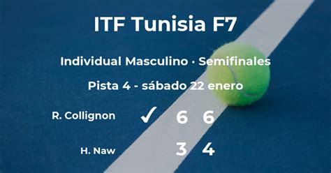 Raphael Collignon Jugará En La Final Tras Dejar Fuera Hazem Naw Infobae