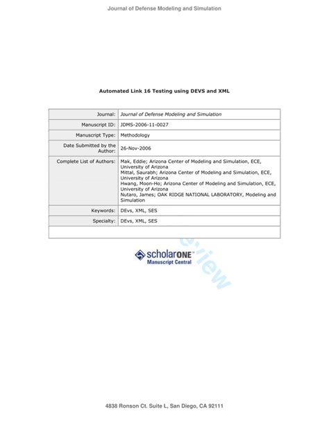 pdf automated link16 testing using the discrete event system