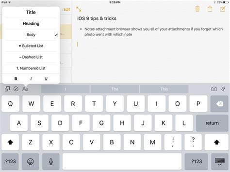 Meet The New Notes Ios 9s Feature Packed Evernote Rival Macworld