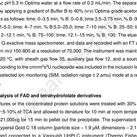 Photodiode Array Detector And A Q Exactive Mass Spectrometer The