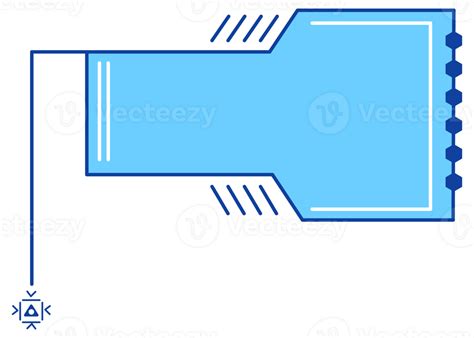 Blue Futuristic Hud Heads Up Display Interface Elements With Various