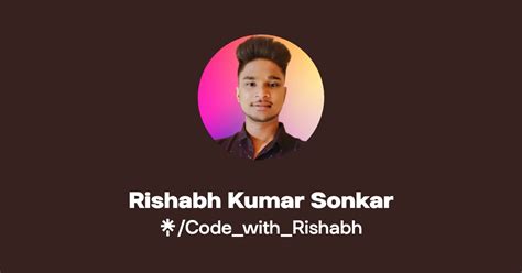 Rishabh Kumar Sonkar Linktree