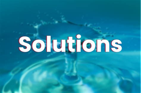 Solutions