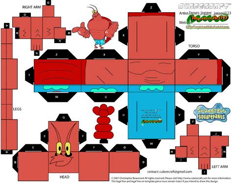 Larry The Lobster Cubeecraft By James J123 On Deviantart