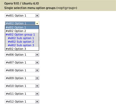 Styling Single Selection Menu Control Option Groups Optgroup Elements With Css 456 Berea Street
