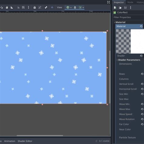 Waving Particles Godot Shaders