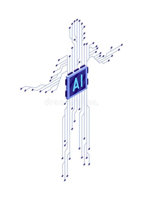 Isometric Artificial Intelligence Digital Technology Ux Ui Mobile App