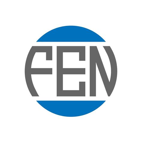 Fen Letter Logo Design On White Background Fen Creative Initials