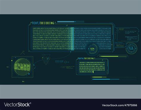 Server Data Processing Interface With Text Vector Image