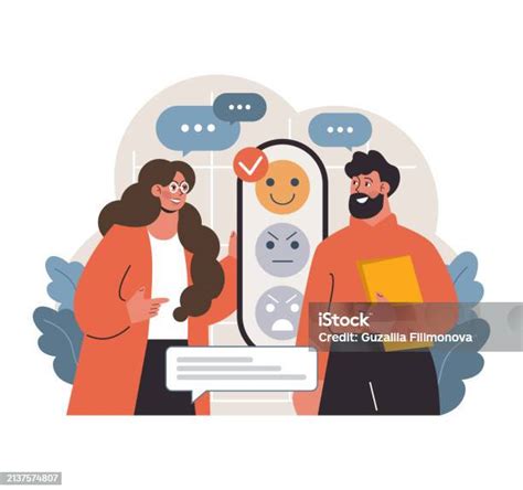 다양한 배경을 가진 남성과 여성이 평가합니다 평면 벡터 그림 감사에 대한 스톡 벡터 아트 및 기타 이미지 감사 결정 균형 Istock