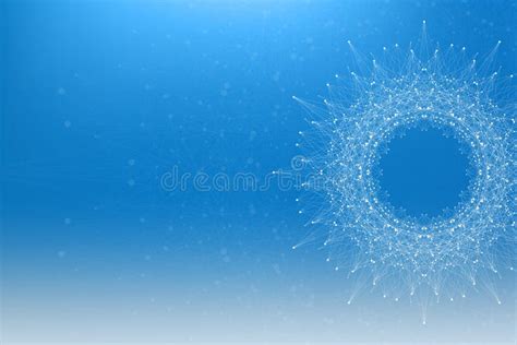 Fractal Element With Connected Lines And Dots Big Data Complex