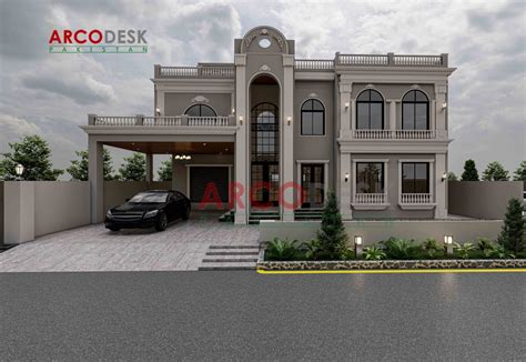 1 Kanal Beautiful Classical House Design At Peshawar