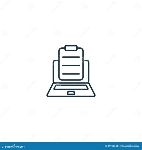 Digital Documentation Icon Monochrome Simple Remote Work Icon For Templates Web Design And