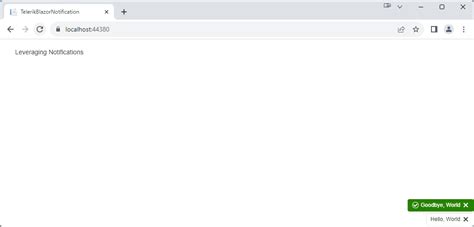 Let Users Know Whats Going On—blazor Notification Component