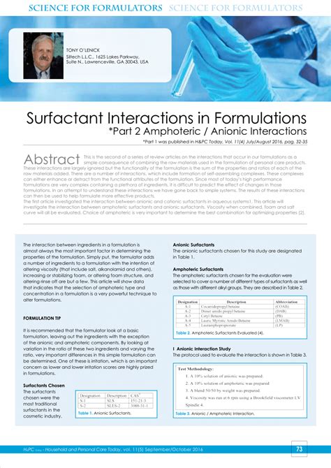 Pdf Anionic Cationic Interactions