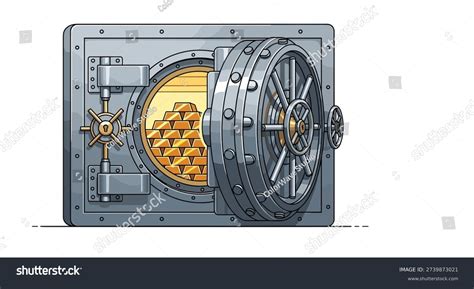 Bank Vault Opening Over 7039 Royalty Free Licensable Stock