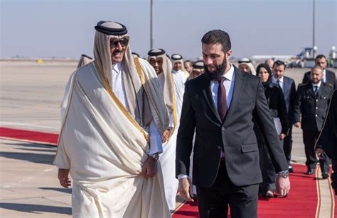 أمير دولة قطر الشيخ تميم بن حمد آل ثاني يصل إلى دمشق في أول زيارة لزعيم