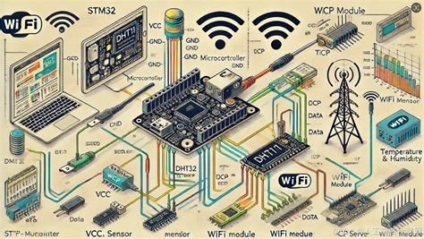 Stm32收集dht11温湿度传感器数据并将数据通过wifi发送到tcp服务器用wifi传传感器数据怎么连引脚 Csdn博客