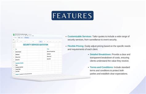Security Services Quotation Template In Word Apple Numbers Apple