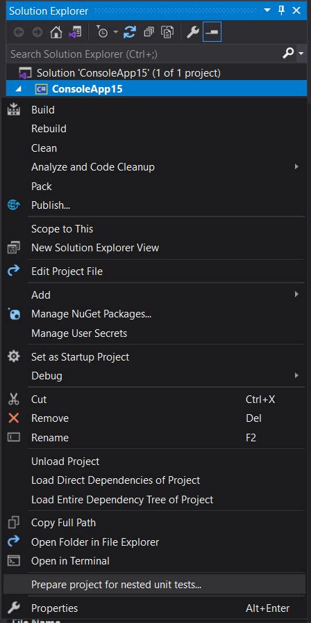 Nested Unit Tests Visual Studio Marketplace