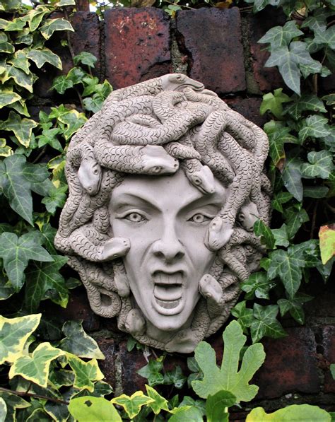 Medusa Handmade Garden Wall Decor Gorgons Greek Mythology Goddess