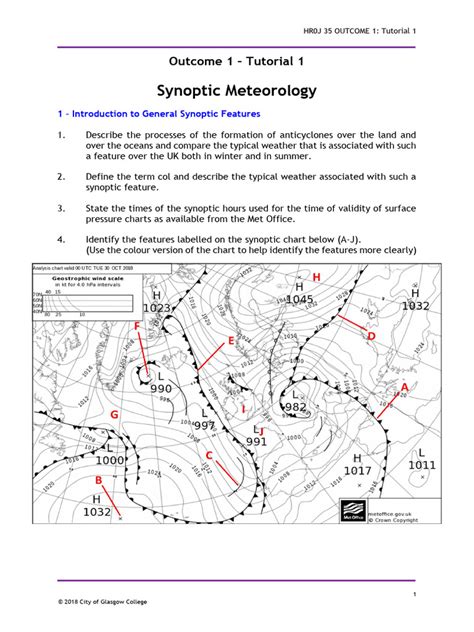 Tutorial 1 Synoptic Meteorology Pdf
