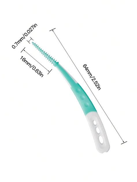 60pcs L Shaped Soft Silicone Dental Floss Picks Ortho Safe Interdental Cleaners Shein Usa