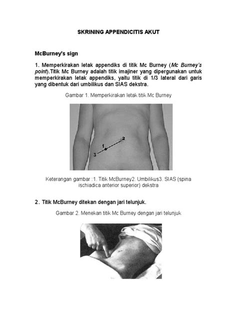 Pemeriksaan Fisik Appendicitis Akut Pdf