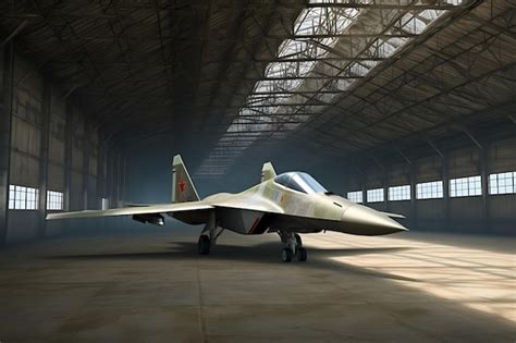 Premium Photo Fictional Stealth Fighter Plane Neural Network Ai Generated Art