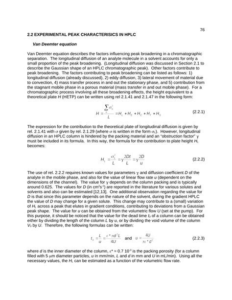 Pdf Parameters That Characterize Hplc Analysis