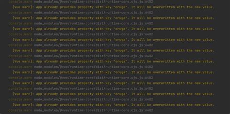 app already provides property with key oruga it will be overwritten with the new value