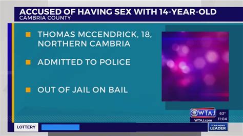 Cambria County Man Accused Of Having Sex With 14 Year Old