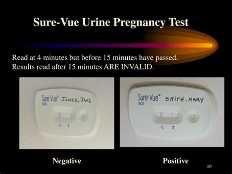 Ppt Sure Vue Urine Hcg Pregnancy Test Powerpoint Presentation Free